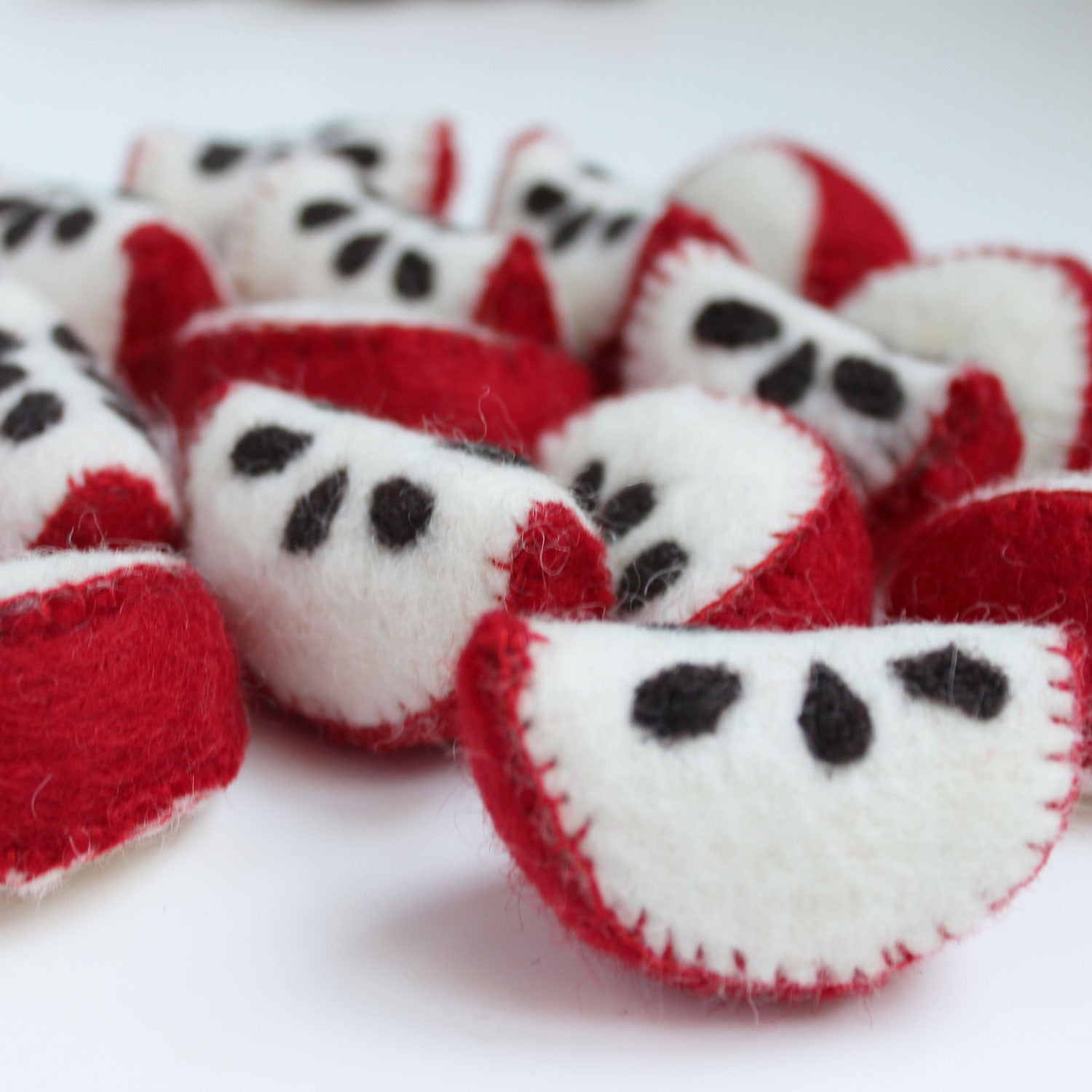 Felt Apple Slices - Felted Sliced Apple From Felt Ball Rug Australia