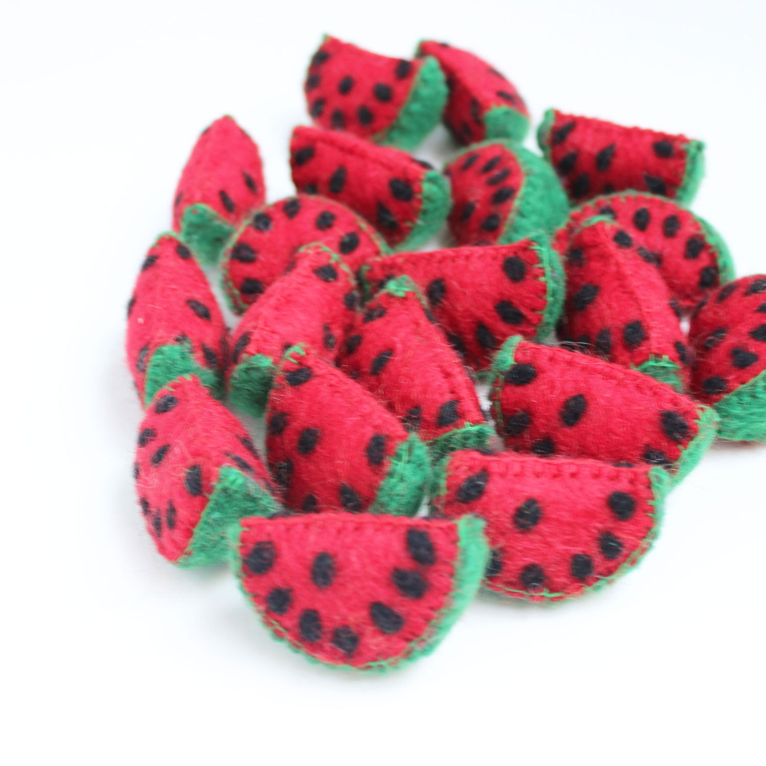 Felt Watermelon Sliced - Felted Sliced Watermelon From Felt Ball Rug ...