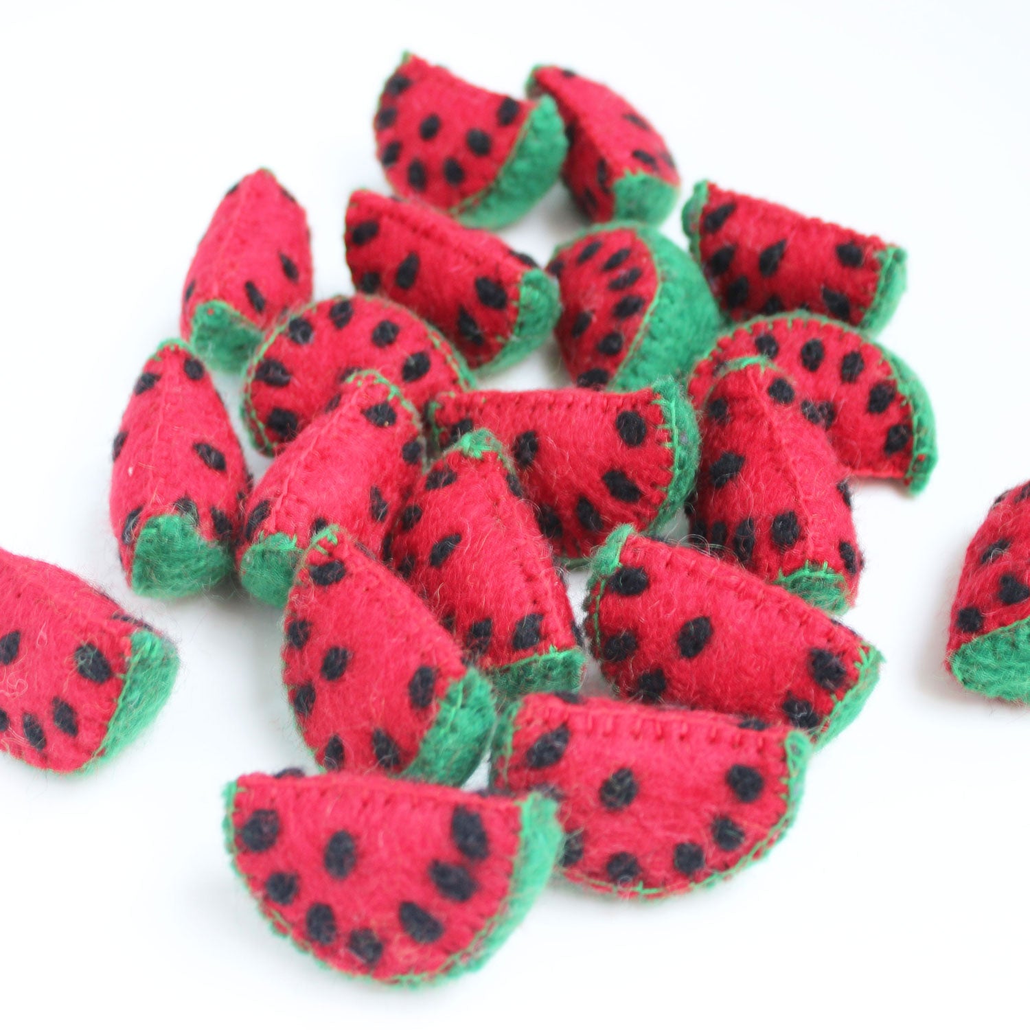 Felt Watermelon Sliced - Felted Sliced Watermelon From Felt Ball Rug ...